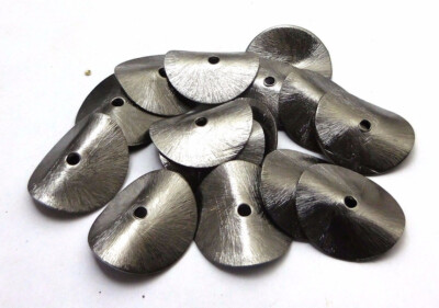 600 PCS 4MM SPACER BRUSHED WAVY DISC BLACK GOLD PLATED | eBay