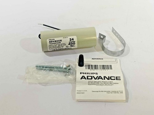 Philips Advance 7C240P40R Dry Film Capacitor 24MFD 400Vac 50/60Hz | eBay