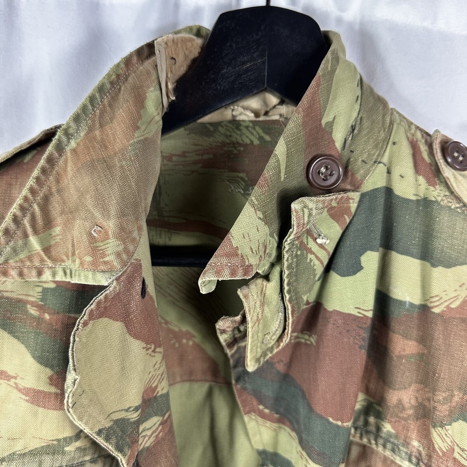 Original m47 French Lizard Camo Jacket 1960s Customized Peace Movement ...