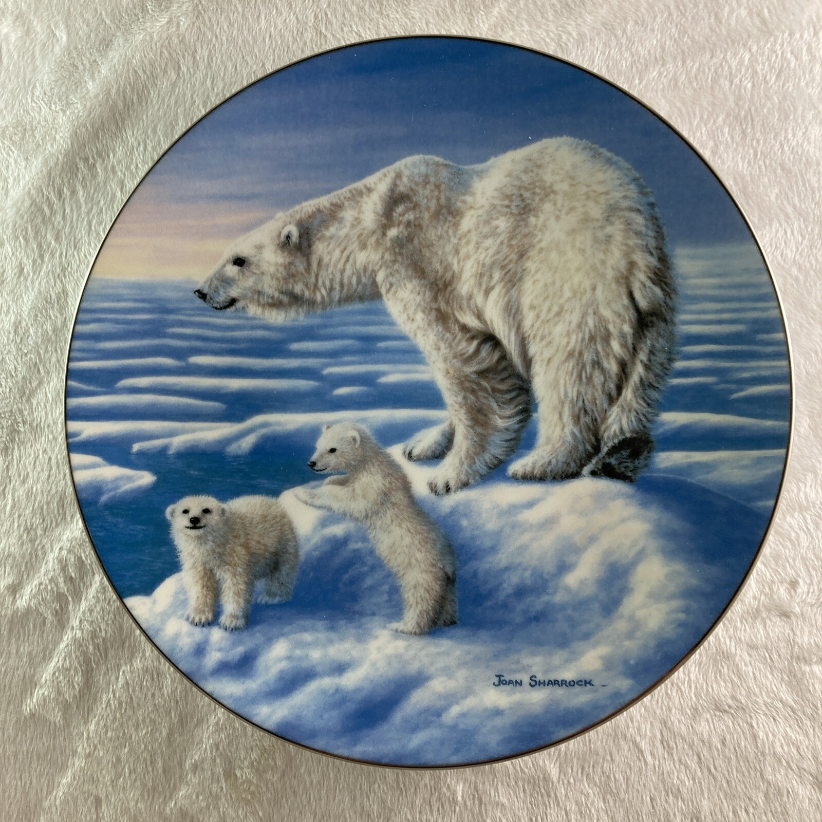 KINGS OF THE HILL Plate Treasures of the Arctic Joan Sharrock #1 Polar ...