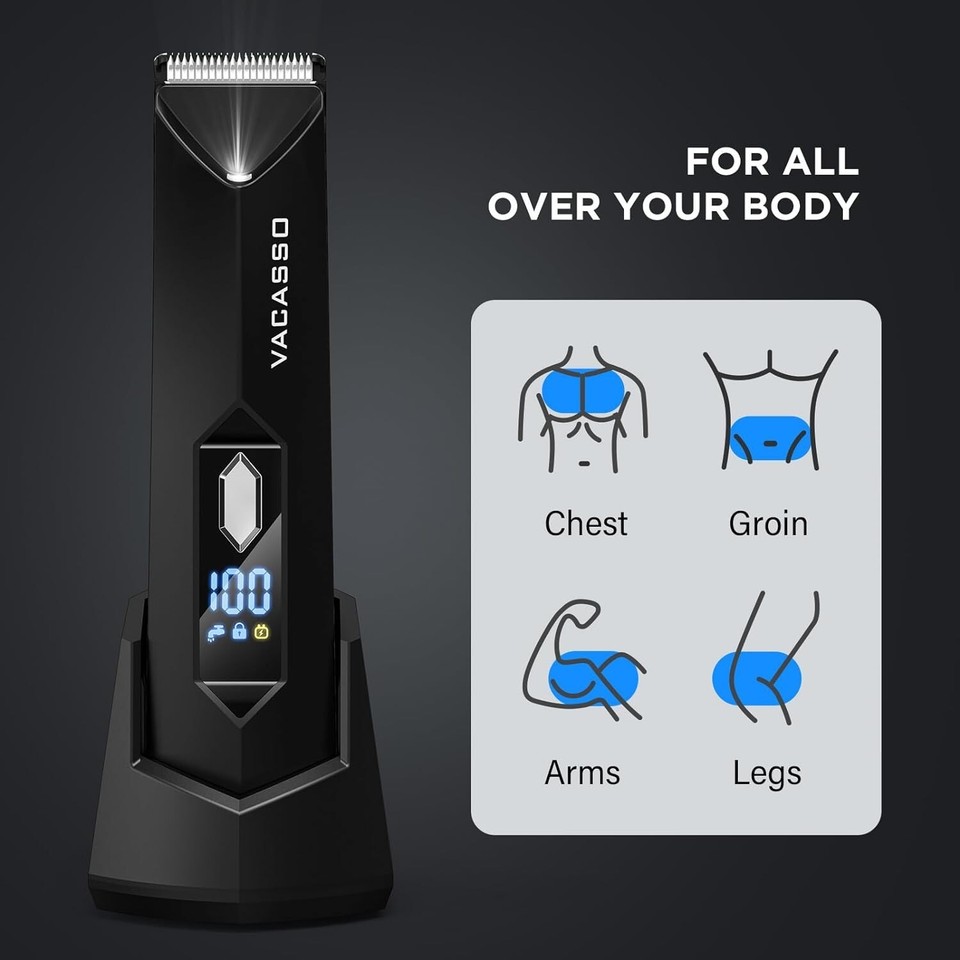 Electric Professional Hair Clipper for Men Ball Trimmer Body Shaver ...