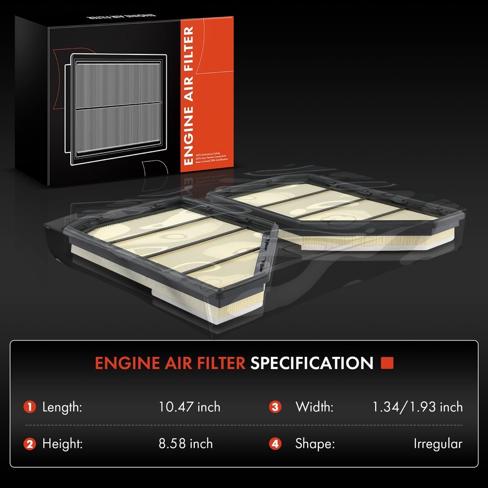 2x Engine Air Filter for BMW X5 G05 X6 G06 X7 G07 2020-2022 Alpina XB7 ...