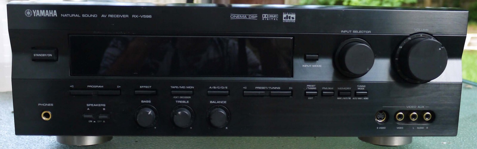 YAMAHA RX-V596 BLACK NATURAL SOUND STEREO AV 100W /CHANNEL 5.1 SURROUND ...