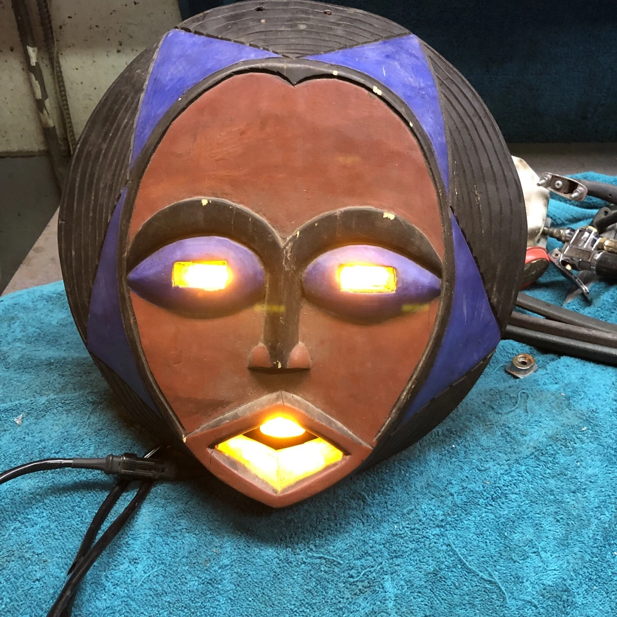 Round African Witch Doctor Masks