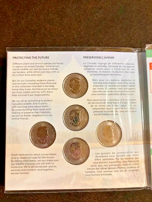 2019 Canada's wildlife treasures 5 silver coin set SEALED | eBay