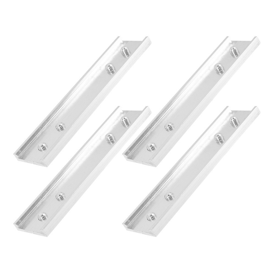 4pcs Aluminum Alloy Curtain Track Connectors for Ceiling Curtain Rail ...