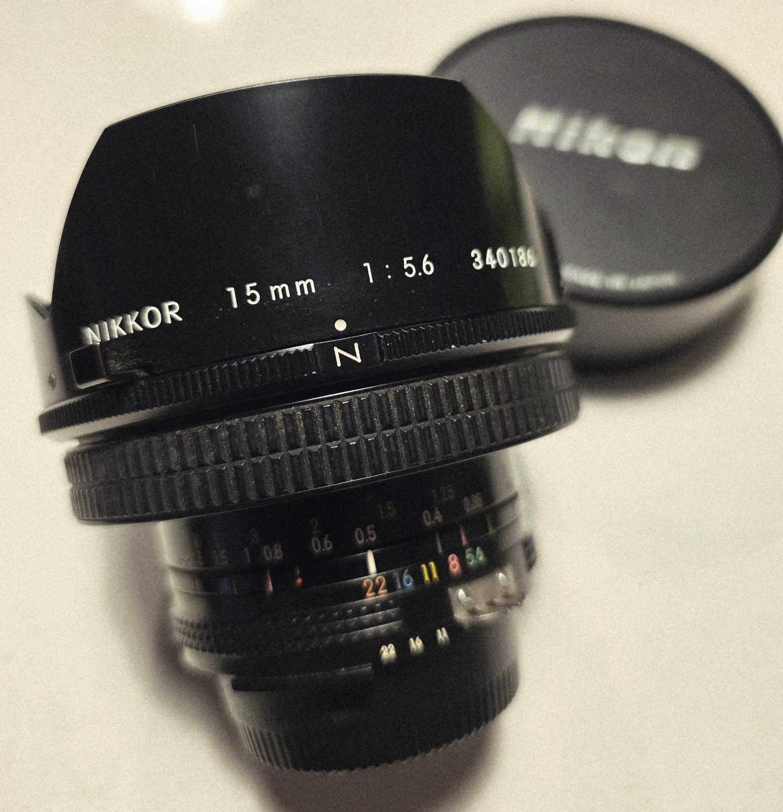 Nikon NIKKOR 15mm f/5.6 Fisheye Camera Lens Aluminum Barrel | eBay