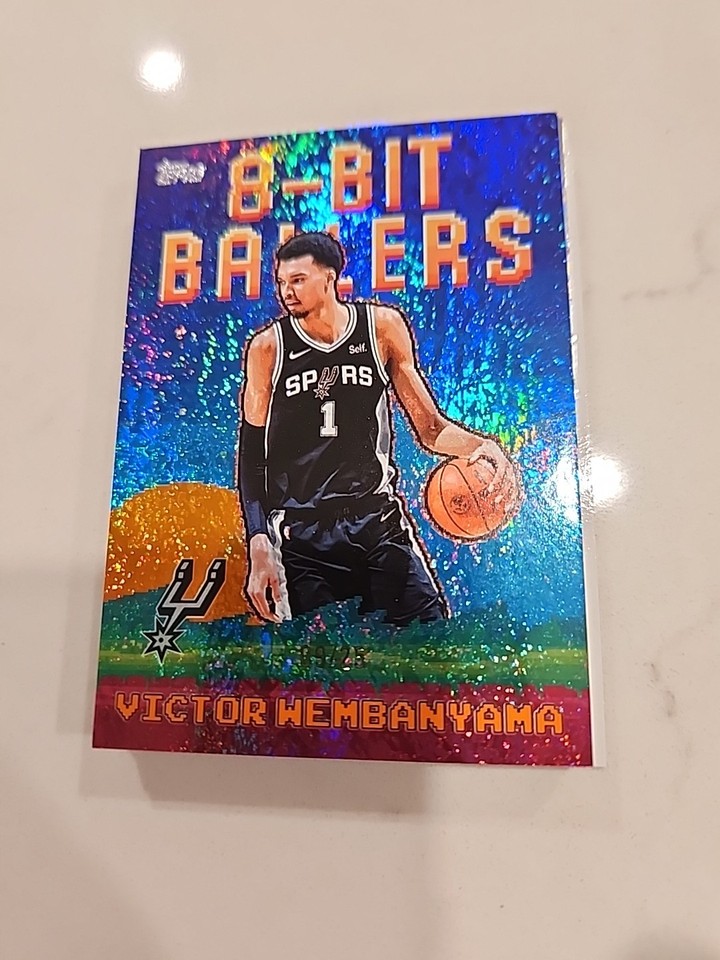 2025-26 Topps Basketball 8-Bit Ballers Orange Holo 09/25 Victor ...