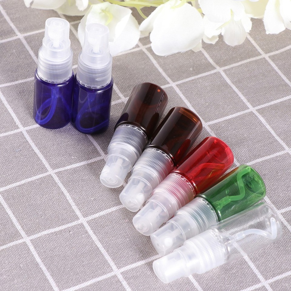 10 Pcs 10 ml Refillable Mini Plastic Spray Bottles Portable Bottles for ...