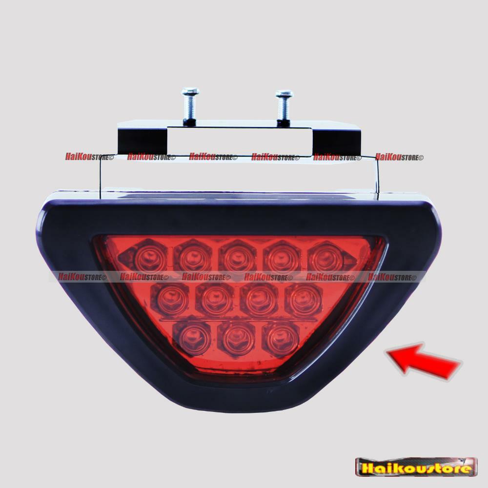 SPORTY F1 Style Triangle 12 LED Rear Stop Tail 3rd Brake Light ...