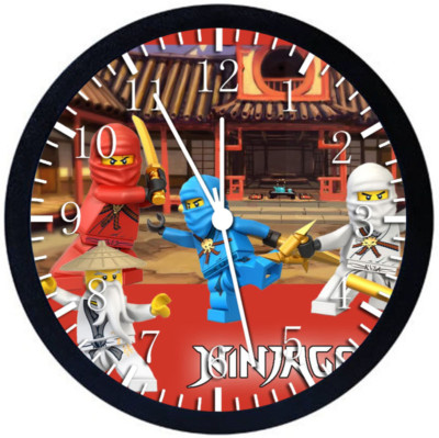 Lego Ninja Ninjago Black Frame Wall Clock Nice For Decor or Gifts W361 ...