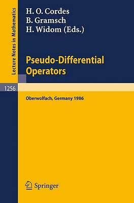 Pseudo-Differential Operators: Proceedings of a Conference, held in ...