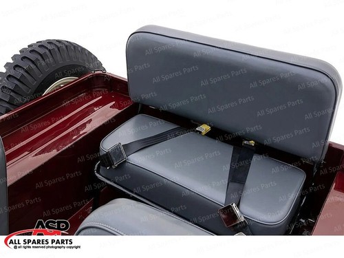 COMPLETE SEAT CUSHION SET FOR JEEP CJ2A CJ3A CJ3B - Grey | eBay