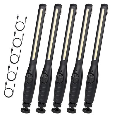 COB LED Work Light Hand Torch Inspection Magnetic Lamp USB Rechargeable ...