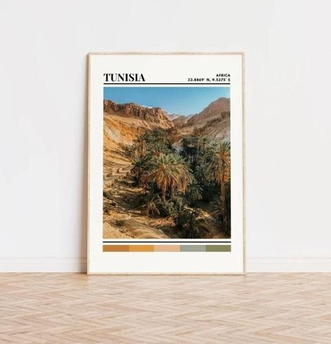 Tunisia Poster, Tunisia Print, Tunisia Art, Tunisia Travel Poster ...