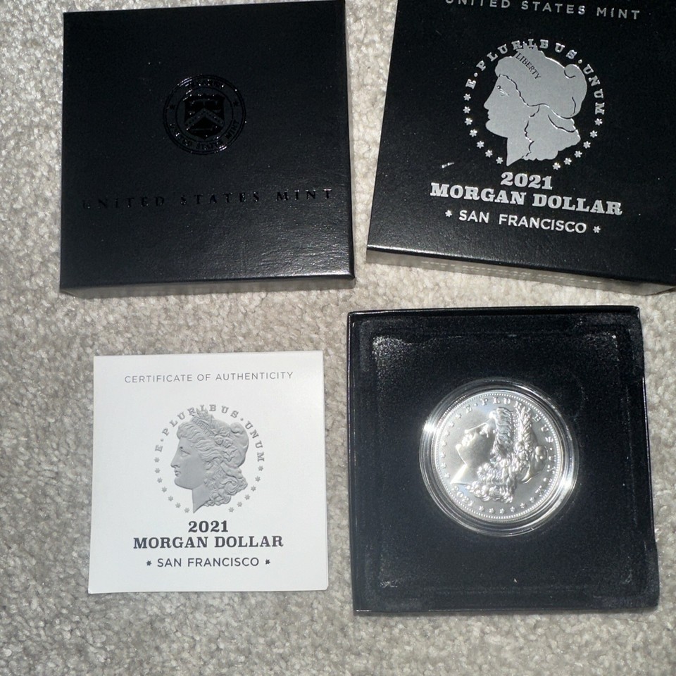 Morgan 2021 Silver Dollar with (S) Mint Mark SAN FRANCISCO 21XF NEW | eBay