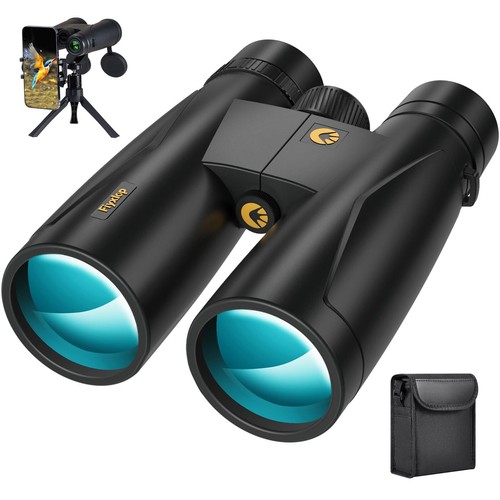 12x50 Plus HD Binoculars for Adults High Powered - 3rd Generation BAK4 ...