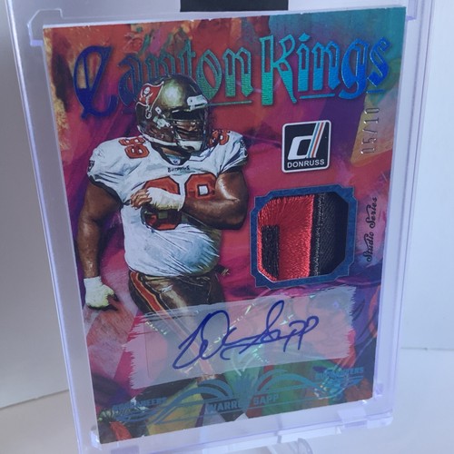 WARREN SAPP 2023 PANINI DONRUSS CANTON KINGS AUTO AUTOGRAPH PATCH CARD ...