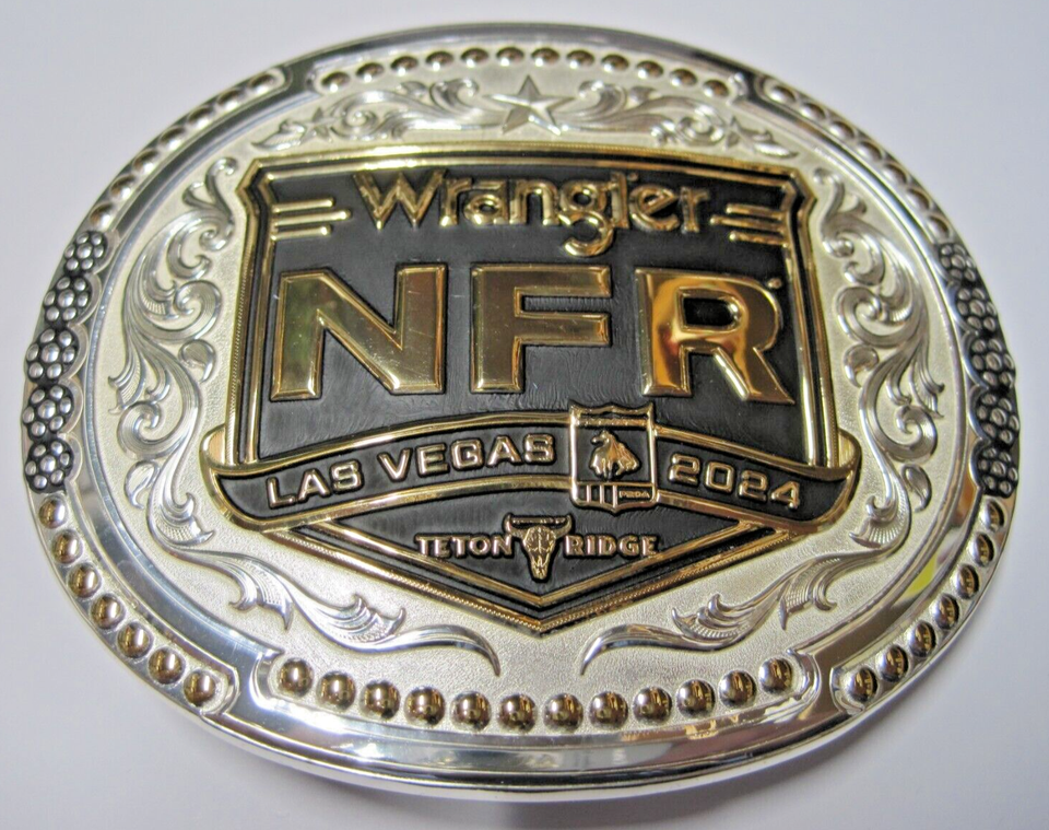 National Finals Rodeo 2024 Montana Silversmiths NFR Buckle, New in ...