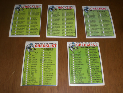1964 TOPPS BASEBALL CARD CHECKLISTS - YOU PICK - YOUR CHOICE - $6 EACH ...