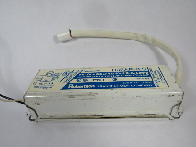 Robertson Transformer Company Robertson R32AP Fluorescent Rapid Start