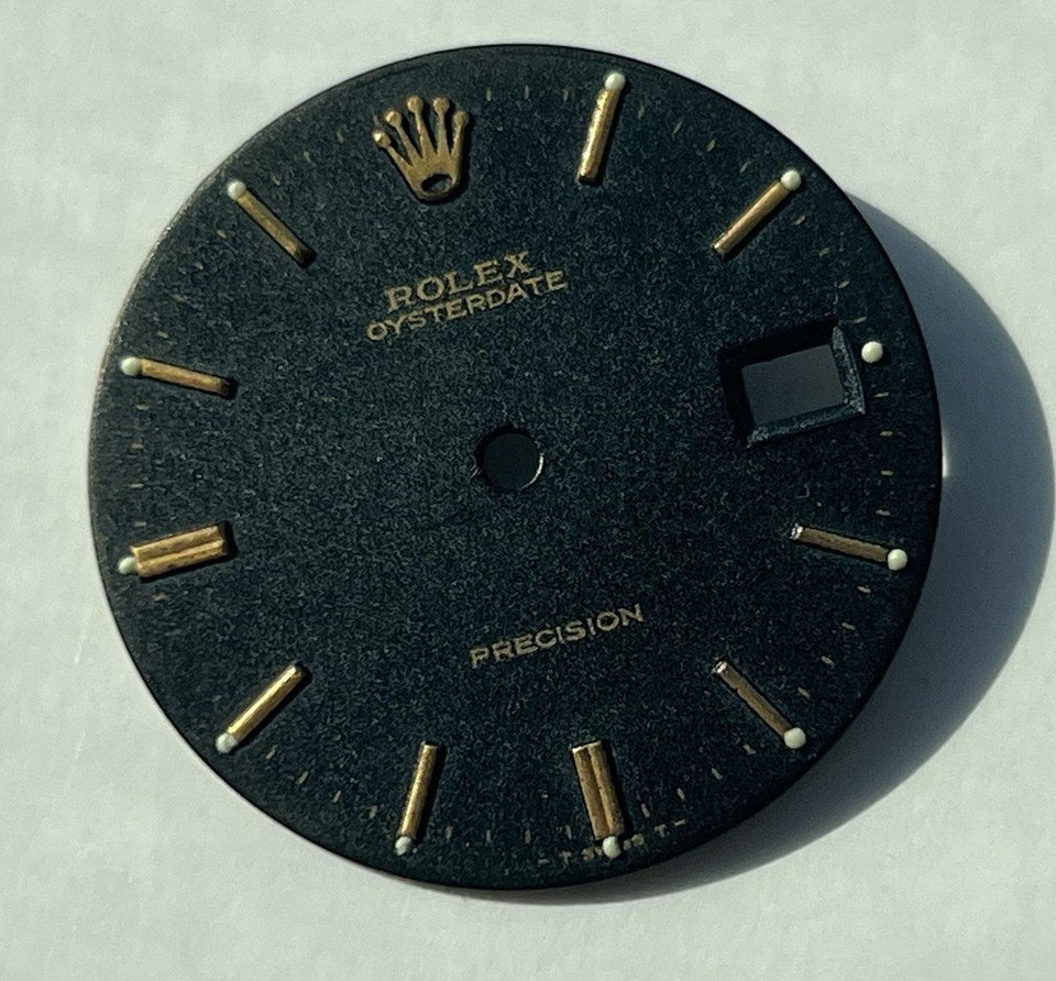 Rolex Oysterdate Precision Black Gold Stick Dial Model 6694 OC#1601 | eBay