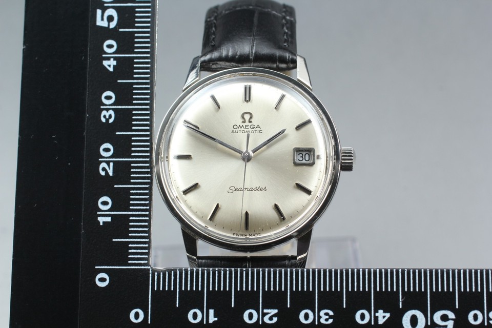 [NEAR MINT] Vintage OMEGA Seamaster Cal. 565 Silver 34mm Men's AT Watch ...