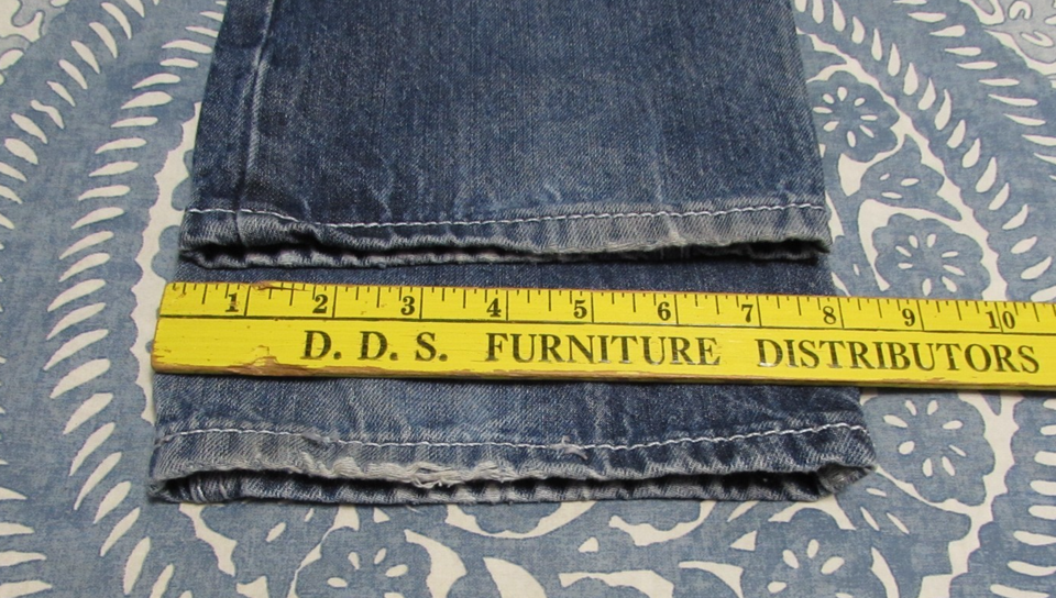 CJ Black Jeans Men 28x28 Blue Denim Relaxed Straight Heavy Stitch ...