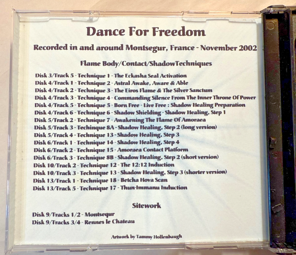 Ashayana Deane- Dance For Freedom- 19 CDs-Flame Body Activation-Shadow ...