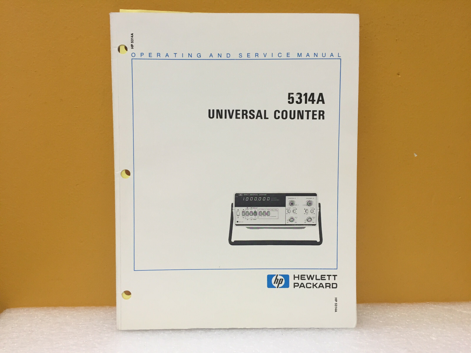 HP / Agilent 05314-90011 5314A Universal Counter Operating + Service ...