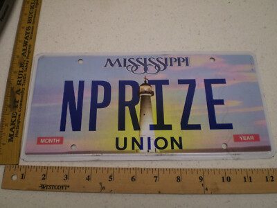 MISSISSIPPI MS VANITY LICENSE PLATE NPRIZE ENTERPRISE BUSINESS | eBay