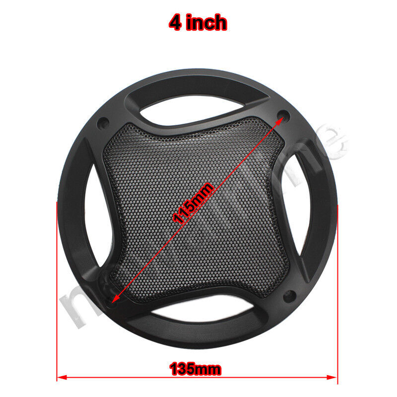 2pcs 4"/5"/6.5" inch Speaker Cover Car Audio Decorative Circle Metal ...