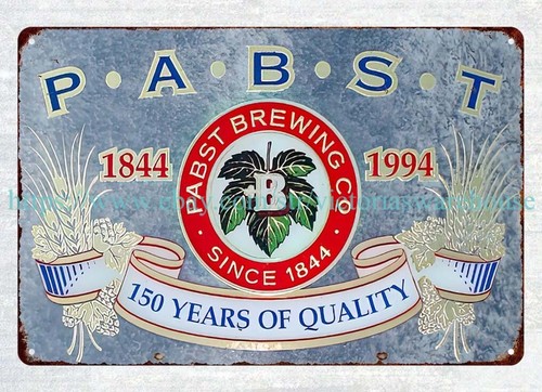 in home decor Pabst Blue Ribbon Beer man cave dinning metal tin sign | eBay