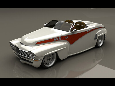 Cars 1956 volvo custom vizualtech retro lowrider Desk Mat Stitched | eBay