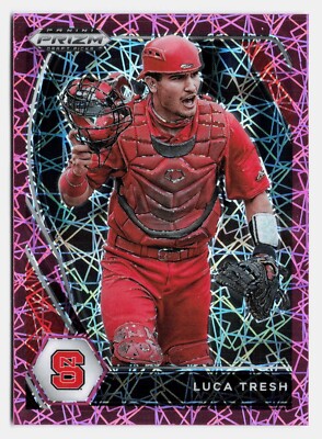 2021 Panini Prizm Luca Tresh #PDP214 Pink Laser Kansas City Royals | eBay