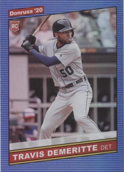 2020 Panini Donruss - Retro 1986 Travis Demeritte #250 Holo Blue Base ...