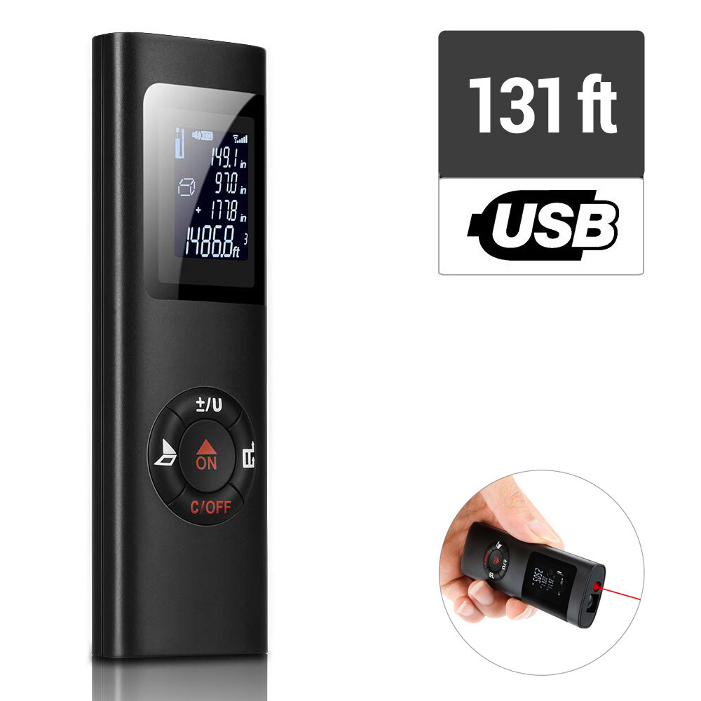 Mini LCD Digital Laser Distance Meter Rangefinder Measure Range Finder ...