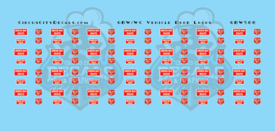 Green Bay & Western Wisconsin Central GBW WC Vehicle Decals S Scale | eBay