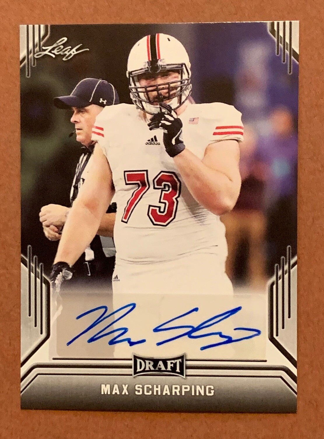 MAX SCHARPING Pittsburgh Steelers 2019 LEAF No. Illinois Huskies ...