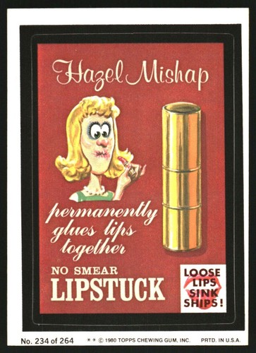 1979-80 Topps Wacky Packages Rerun Complete Series #234 Hazel Mishap ...