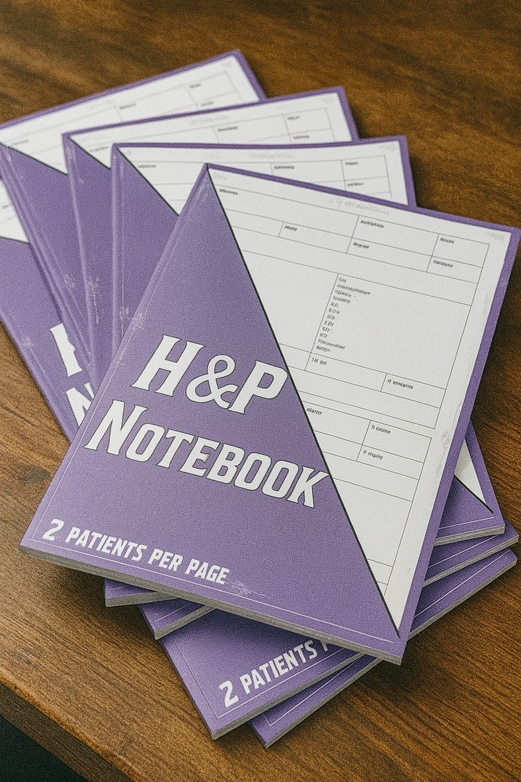 H&P Notebook: 2 Patients Per Page: Brain Report Sheet Journal for ...