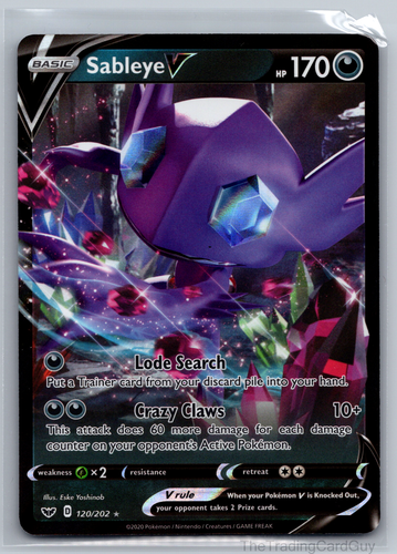 Pokemon TCG Sableye V 120/202 Sword & Shield NM | eBay