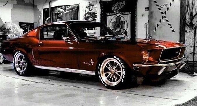 COYS C-67 17x8 ELEANOR WHEELS FORD MUSTANG FASTBACK COUPE 1970 1971 ...