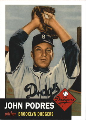 2010 Topps Cards Your Mom Threw Out #118 John Podres Brooklyn Dodgers ...