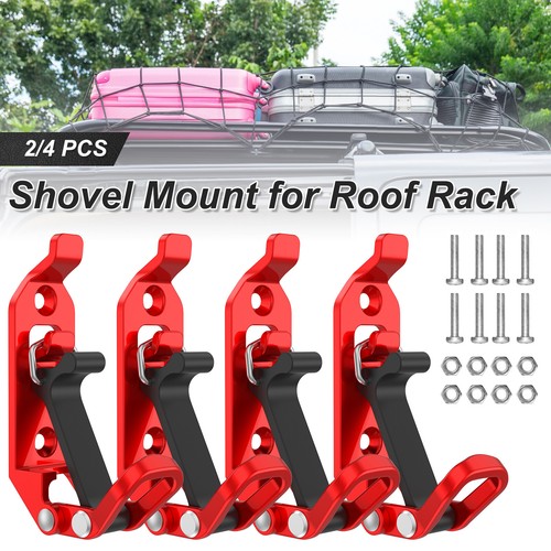 2/4Pcs Roof Rack Shovel Mount Kit Zinc Alloy Shovel Holder Clamp Metal ...