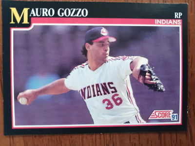 MAURO GOZZO CLEVELAND INDIANS 1991 SCORE BASEBALL CARDS #843 | eBay