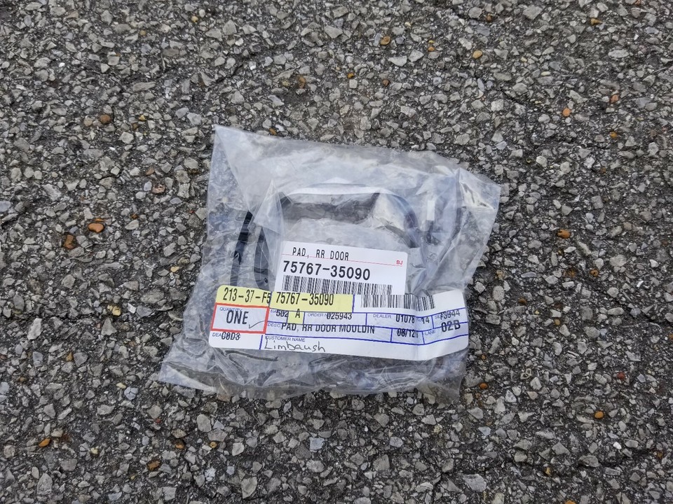 TOYOTA OEM 10-18 4Runner REAR DOOR-Flare Extension Seal 7576735090 | eBay