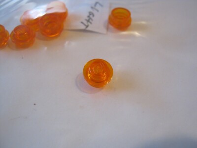 Lego Lot Of 18 Light Translucent Orange 1x1 Round Plates, 4073 (028-243 ...
