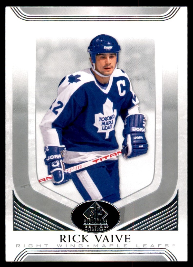 Rick Vaive 2020-21 SP Signature Edition Legends #80 Toronto Maple Leafs ...