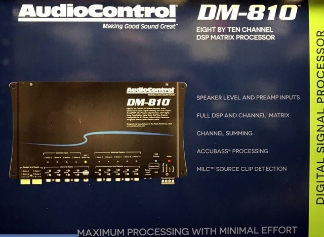 AudioControl DM-810 8 by 10 Channel Matrix Digital Signal Processor for ...